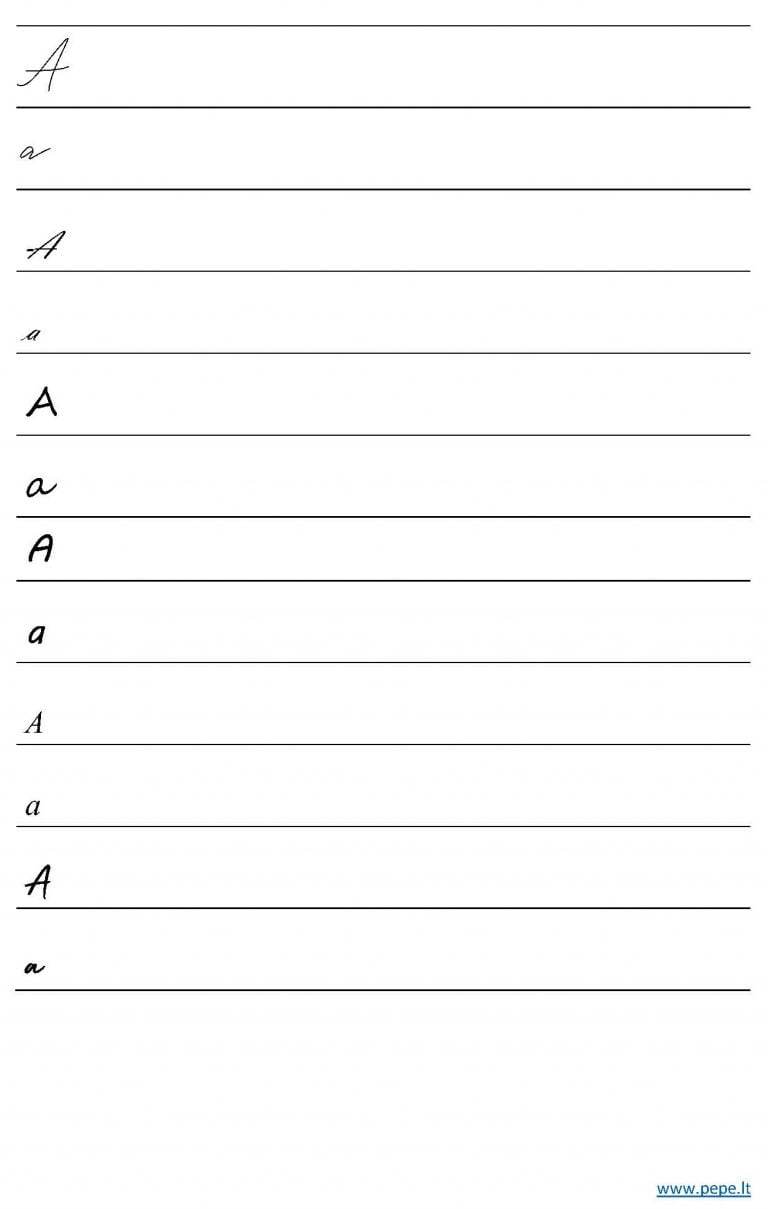 Mokymasis rašyti raides 🏻 – PEPE.LT