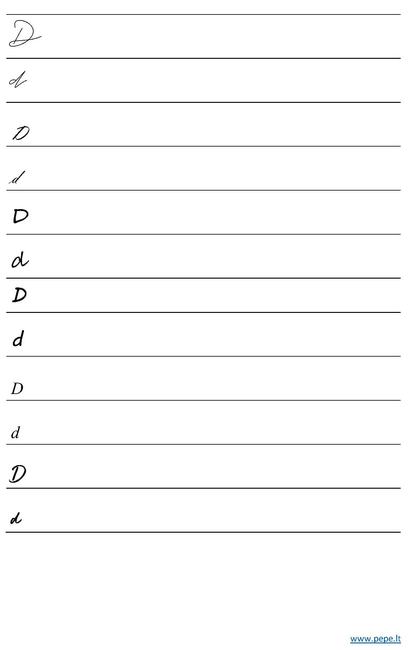 Mokymasis rašyti raides 🏻 – PEPE.LT