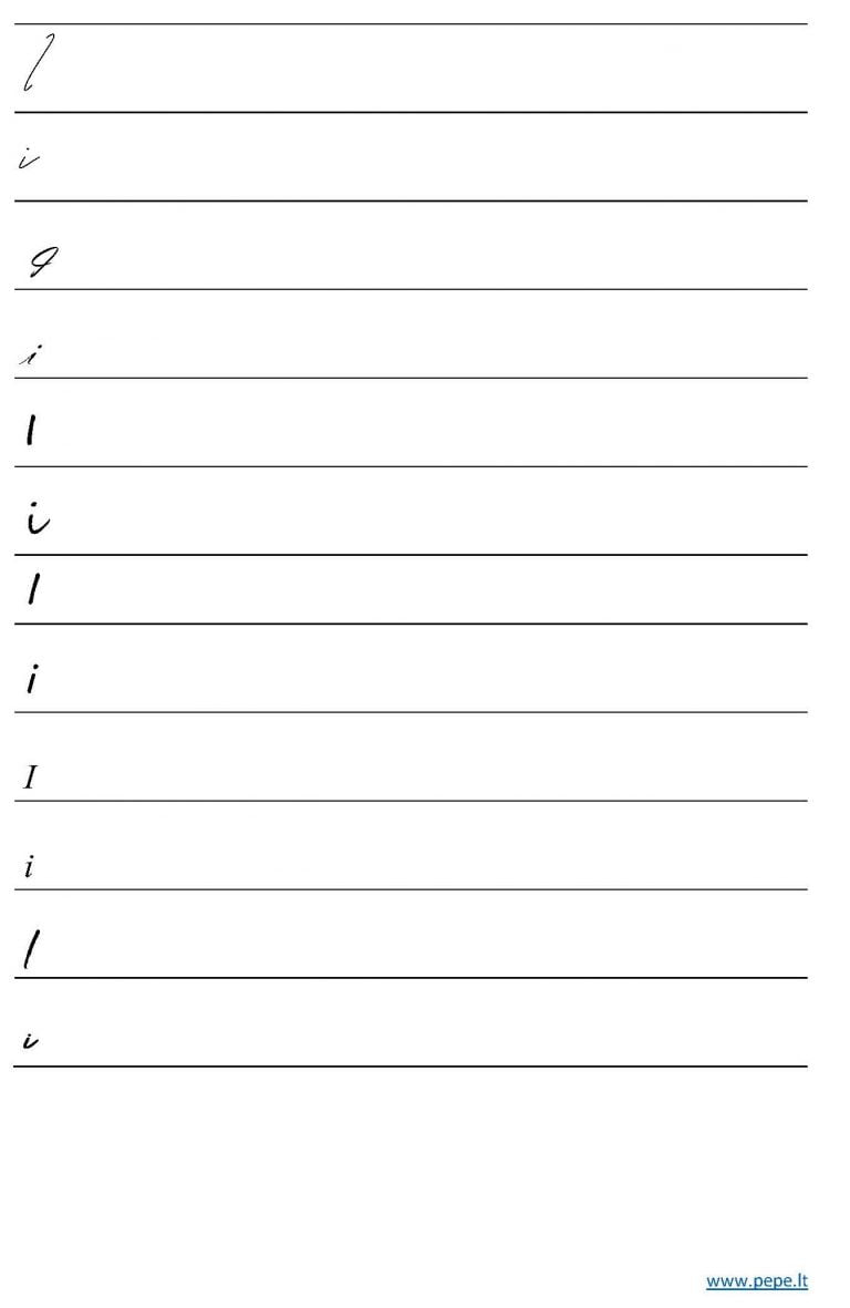 Mokymasis rašyti raides 🏻 – PEPE.LT