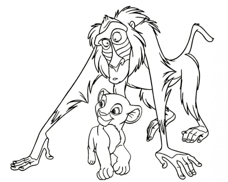 Liūtas karalius spalvinti 🦁 – PEPE.LT