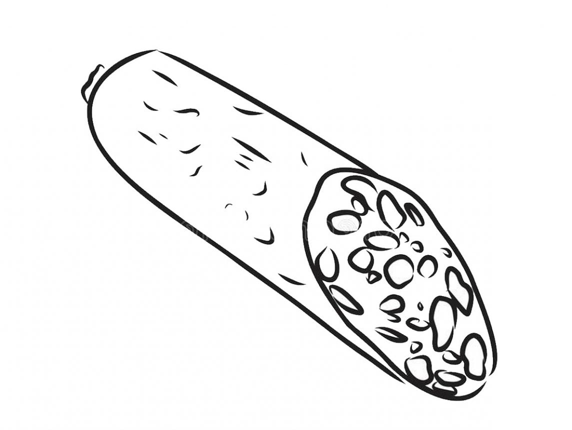 Lebensmittel Ausmalbilder 🍔 - PEPE.LT