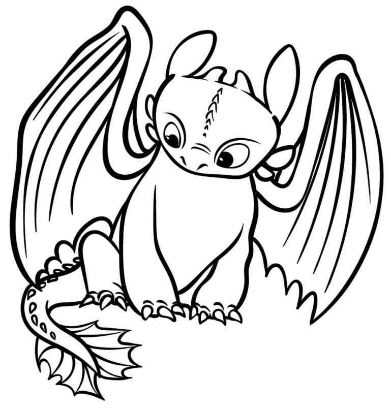 Cómo domar a un dragón para colorear 🐉 - PEPE.LT