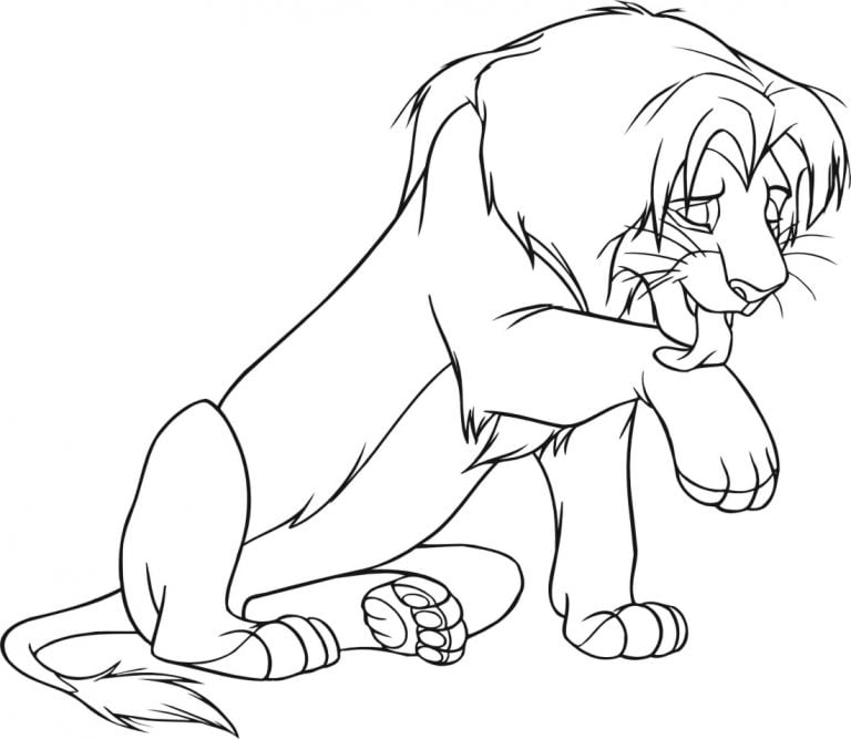 Liūtas karalius spalvinti 🦁 – PEPE.LT
