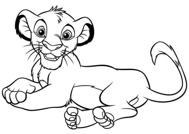 Liūtas karalius spalvinti 🦁 – PEPE.LT