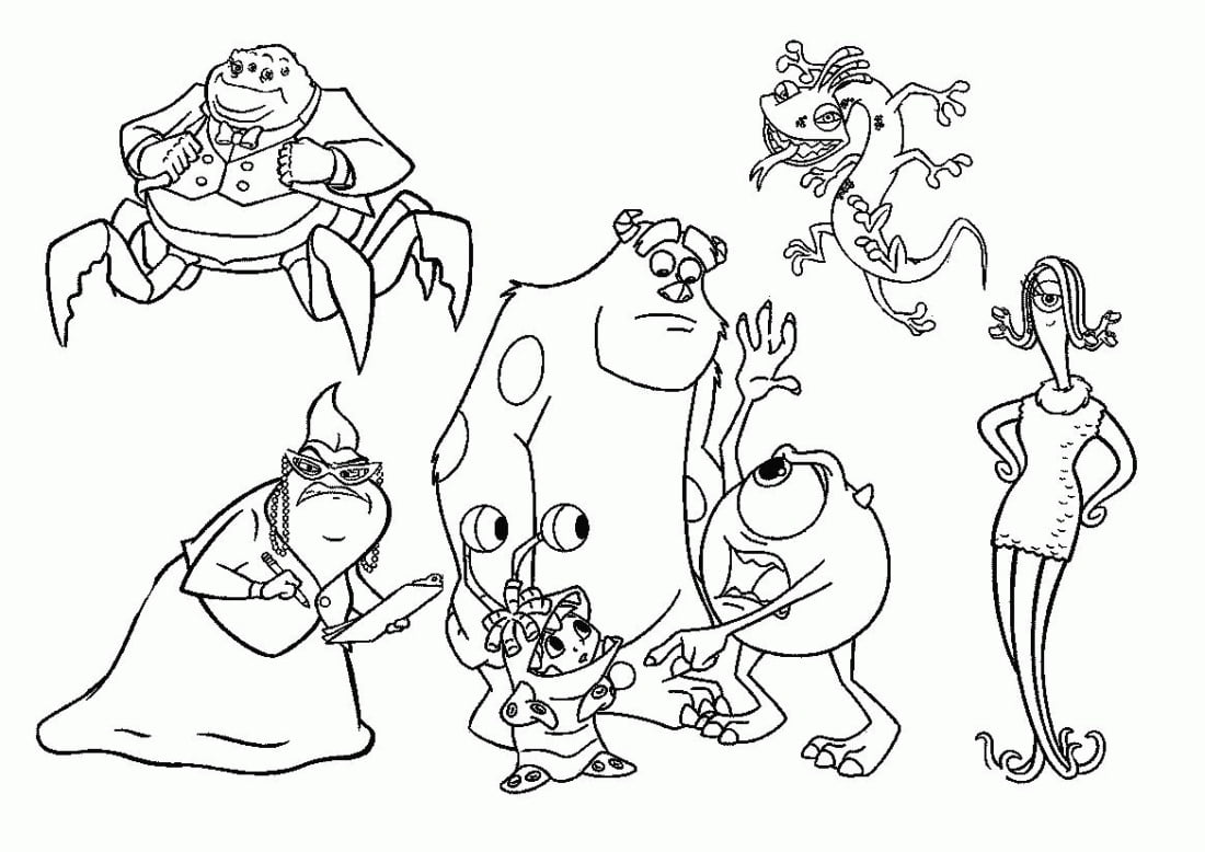 Monstruos para colorear 🗿 – PEPE.LT