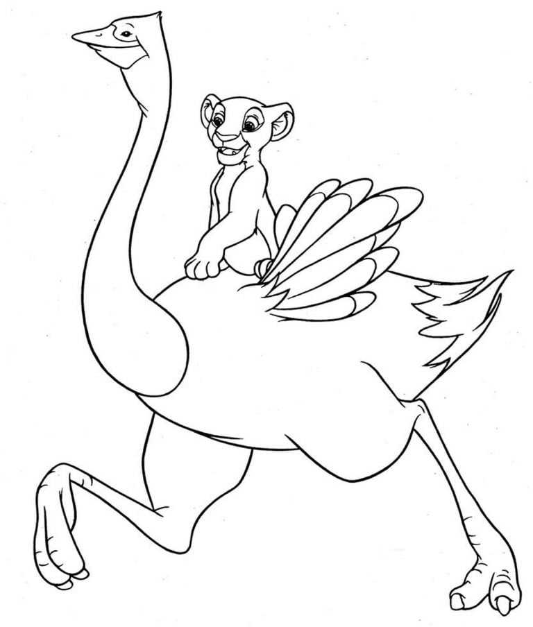 Levji kralj pobarvanka 🦁 – PEPE.LT