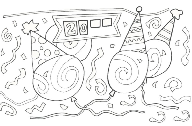 Viti i Ri për ngjyrosje 🎆 - PEPE.LT