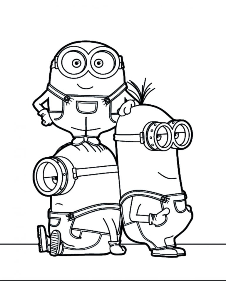 미니언즈 색칠공부 😎 – PEPE.LT