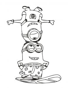 Minions para colorear 😎 – PEPE.LT