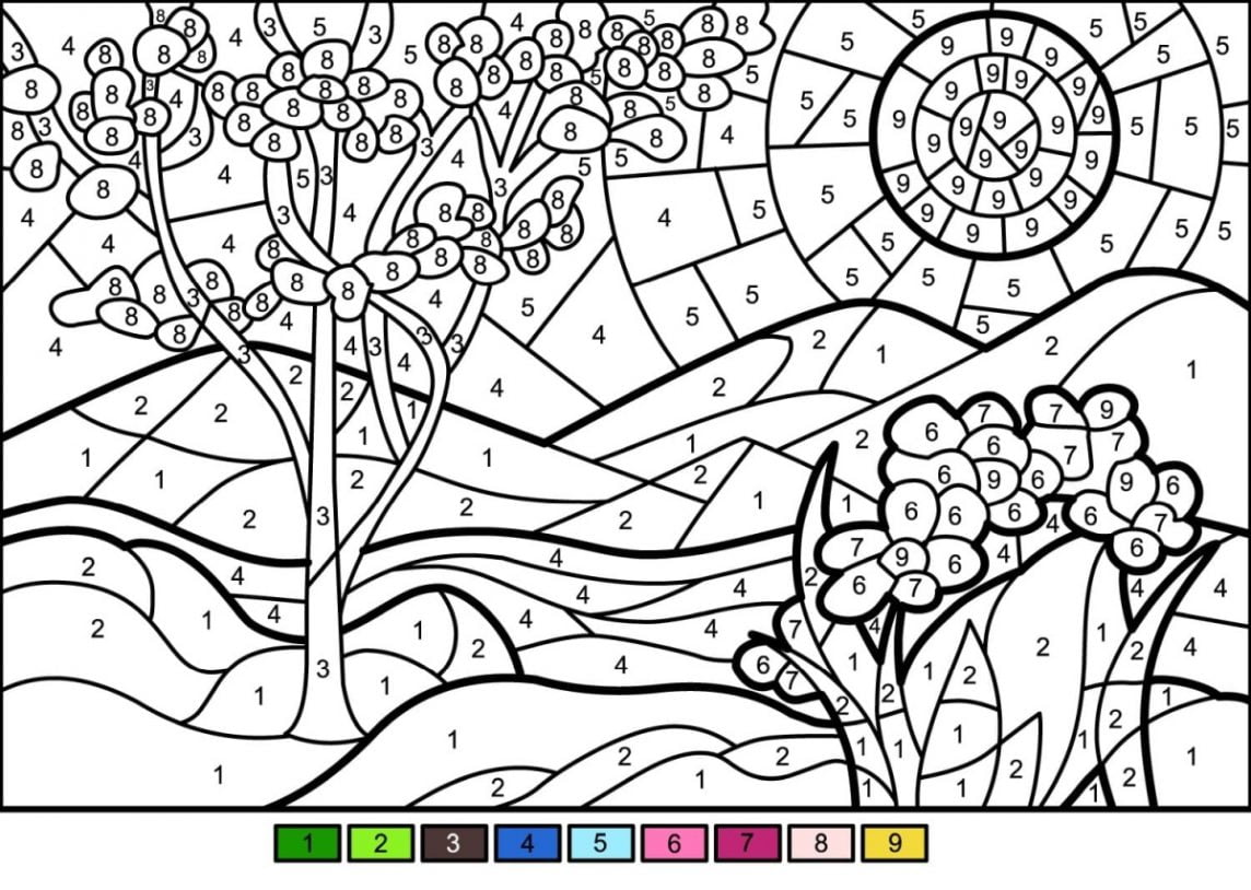 Spalvink pagal skaičių 🎨 – PEPE.LT