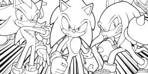 Sonic desene de colorat 🦔 – PEPE.LT