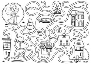 Labirintai vaikams 🌀 – PEPE.LT