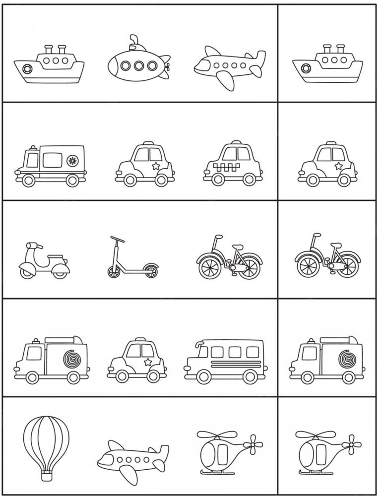 Znajdź identyczne rysunki 🐾 - PEPE.LT