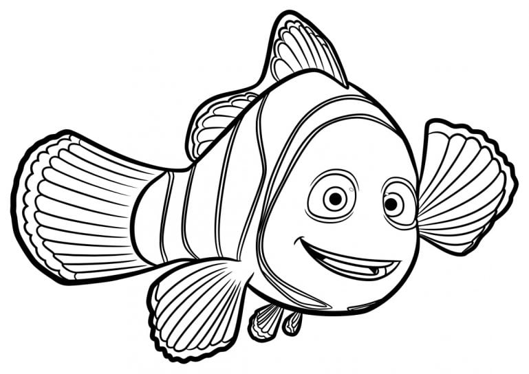 Žuviukas Nemo spalvinimui 🐟 – PEPE.LT