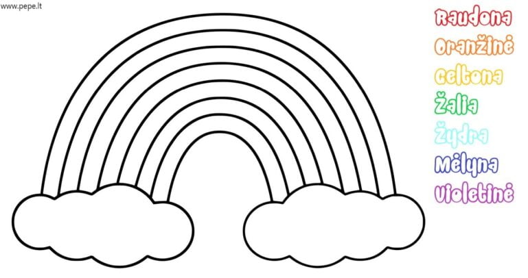 Vaivorykštės spalvinimui 🌈 – PEPE.LT