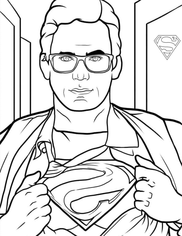 Superman színező 💥 – PEPE.LT