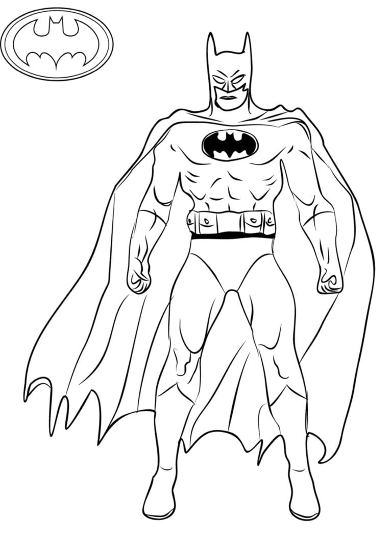 Batman para colorear 🦇 – PEPE.LT