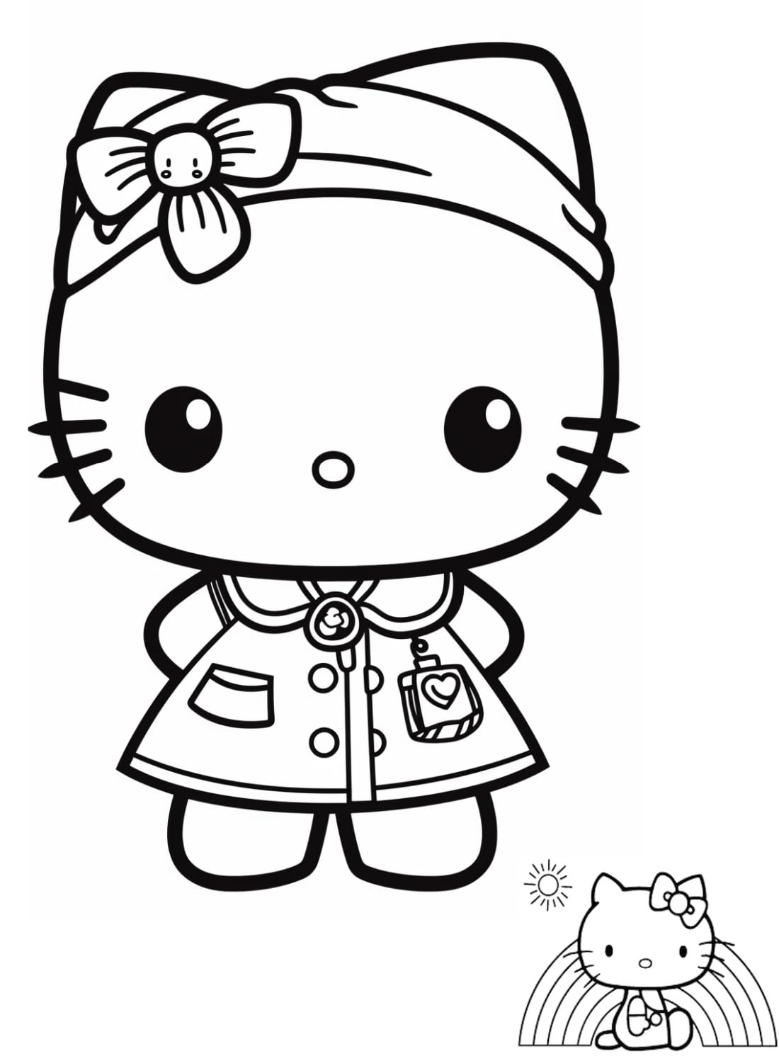 Hello Kitty للتلوين 🎀 - PEPE.LT