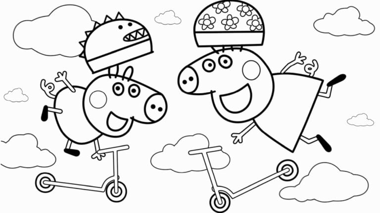 Pobarvanka Peppa pig 🐷 – PEPE.LT