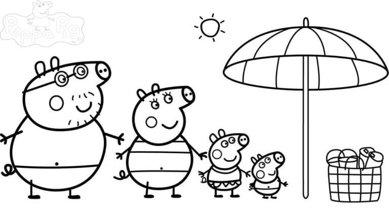 Pobarvanka Peppa pig 🐷 – PEPE.LT