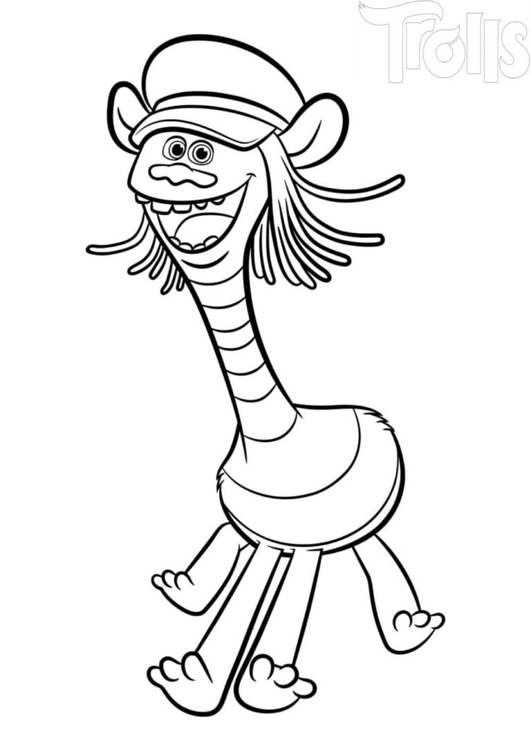 Dibujos de Trolls para colorear 👹 – PEPE.LT