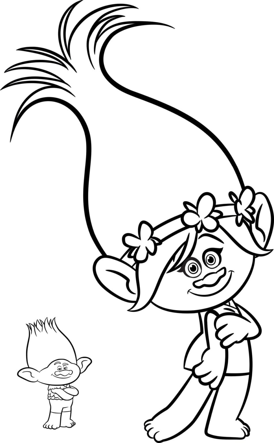 Dibujos de Trolls para colorear 👹 – PEPE.LT