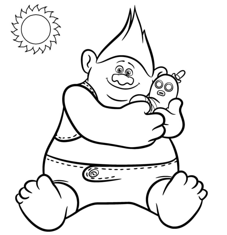 Trolls gambar untuk mewarnai 👹 – PEPE.LT