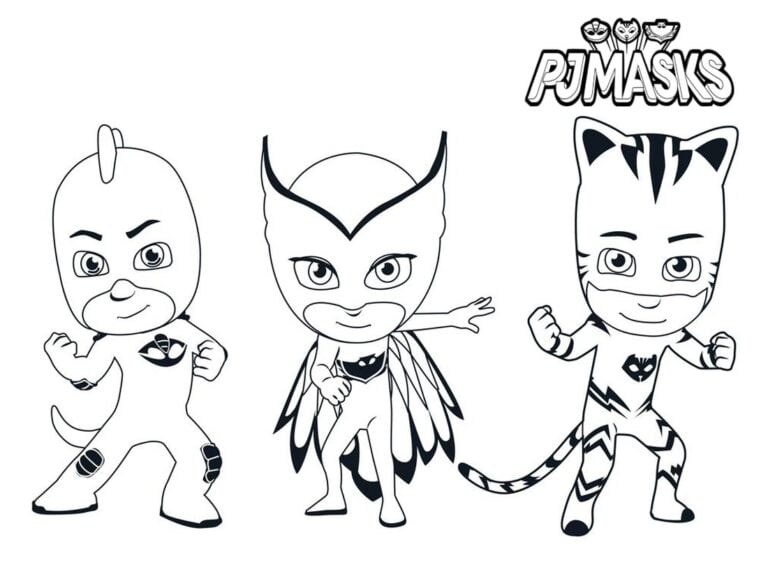 PJ Masks disegni da colorare 🇵🇯 – PEPE.LT