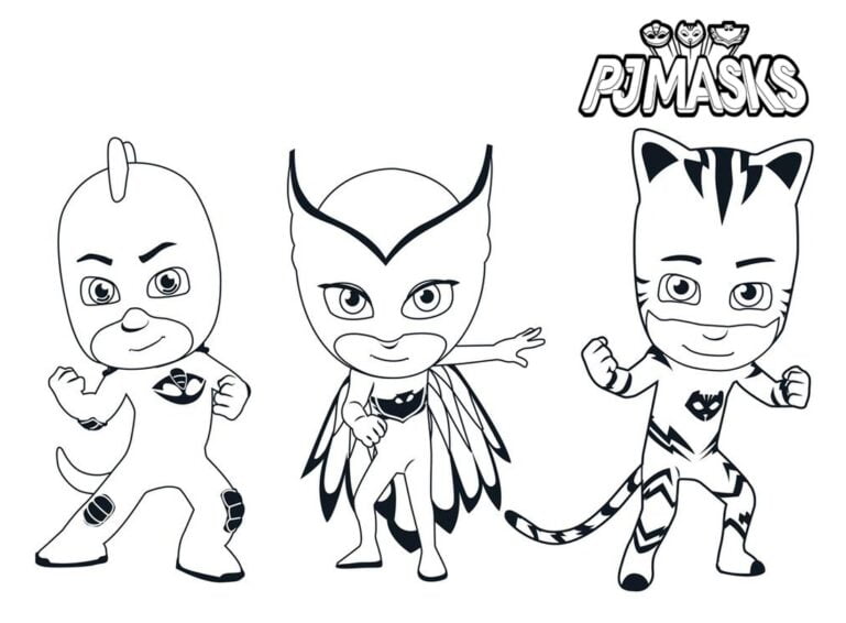 Boyama için PJ Masks çizimleri 🇵🇯 – PEPE.LT