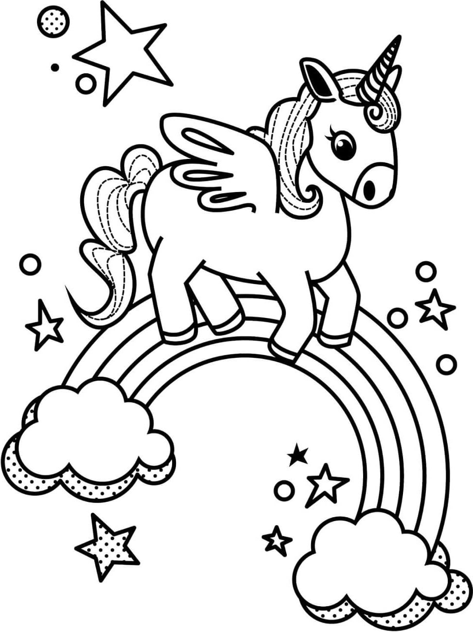 Samorogi pobarvanka 🦄 - PEPE.LT