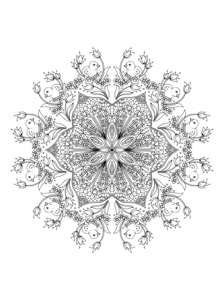 Mandala spalvinimui ⚛ – PEPE.LT